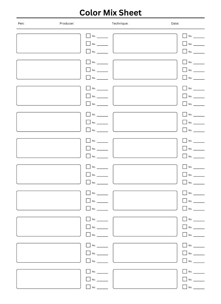 Color Mix Sheet US Letter – Coloring World